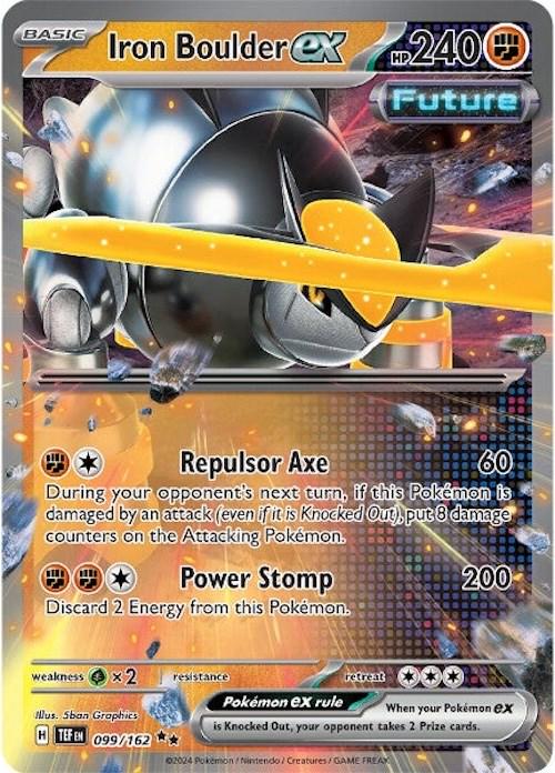 099/162 - Iron Boulder EX - Temporal Forces - Pokemon TCG ...