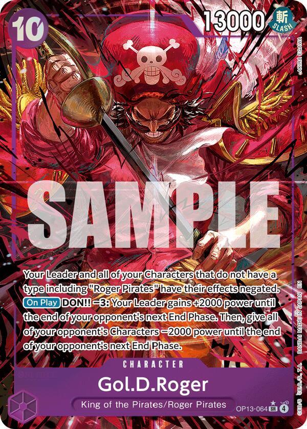 OP13-064 - Gol.D.Roger - Carrying On His Will - Japanese One Piece TCG ...